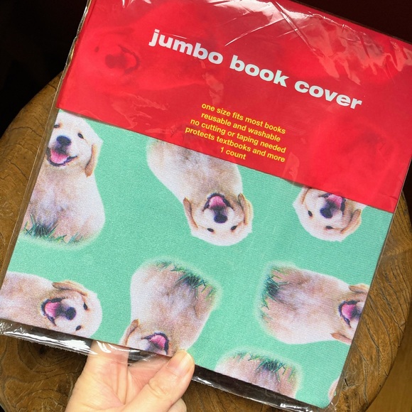 Other | Nwt Puppy Dog Pattern Jumbo Book Cover | Poshmark